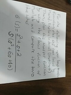 Solved: For The Following Open Loop Transfer Function Plot... | Chegg.com