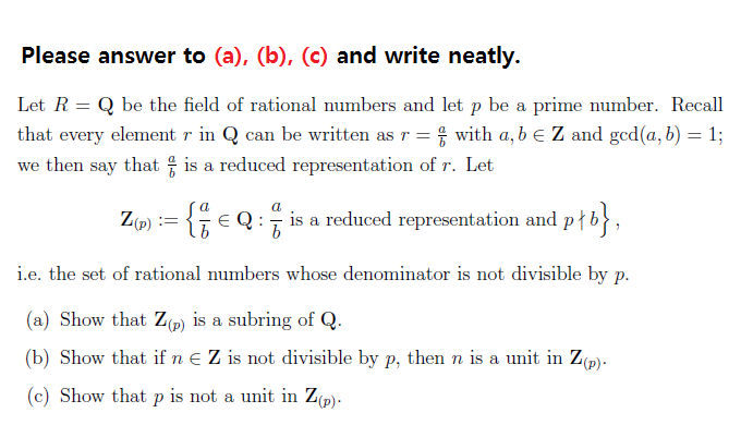 Solved Let R = Q be the field of rational numbers and let p | Chegg.com
