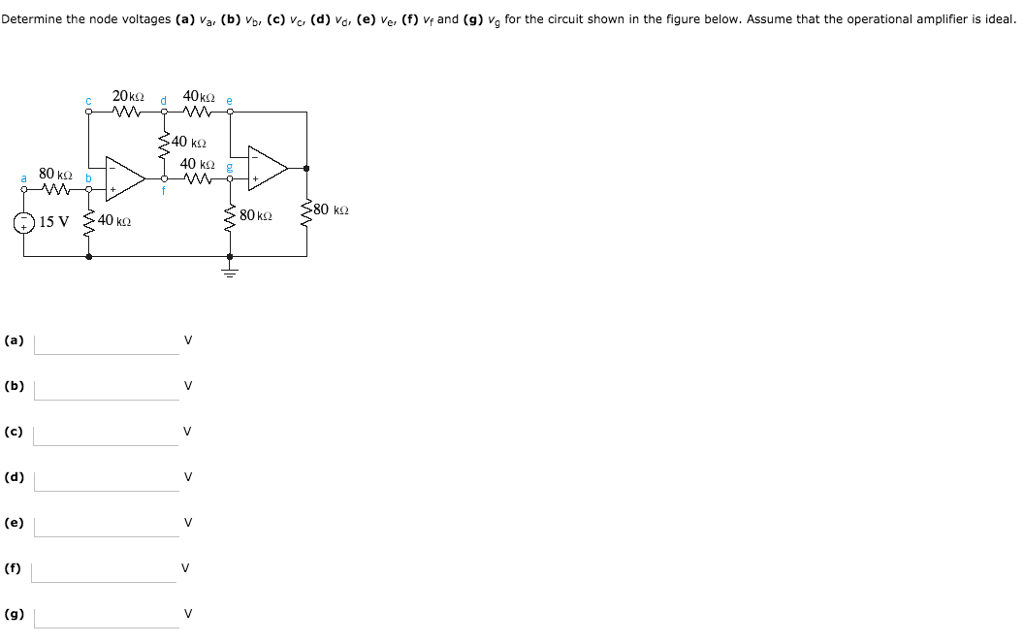 Solved Determine the node voltages (a) Va, (b) vb, (c) Va | Chegg.com