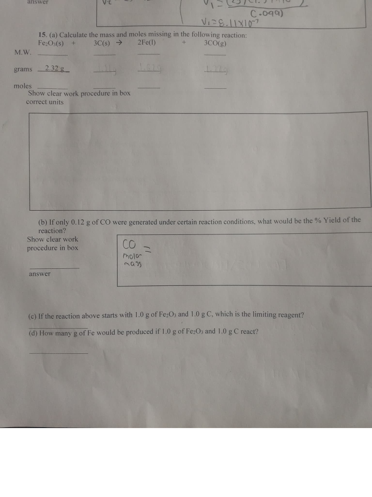 Solved Answer C 049 Vi 29 11x10 15 A Calculate The Mass
