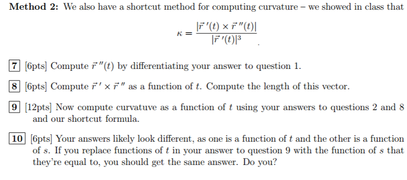 Solved Method 2: We also have a shortcut method for | Chegg.com