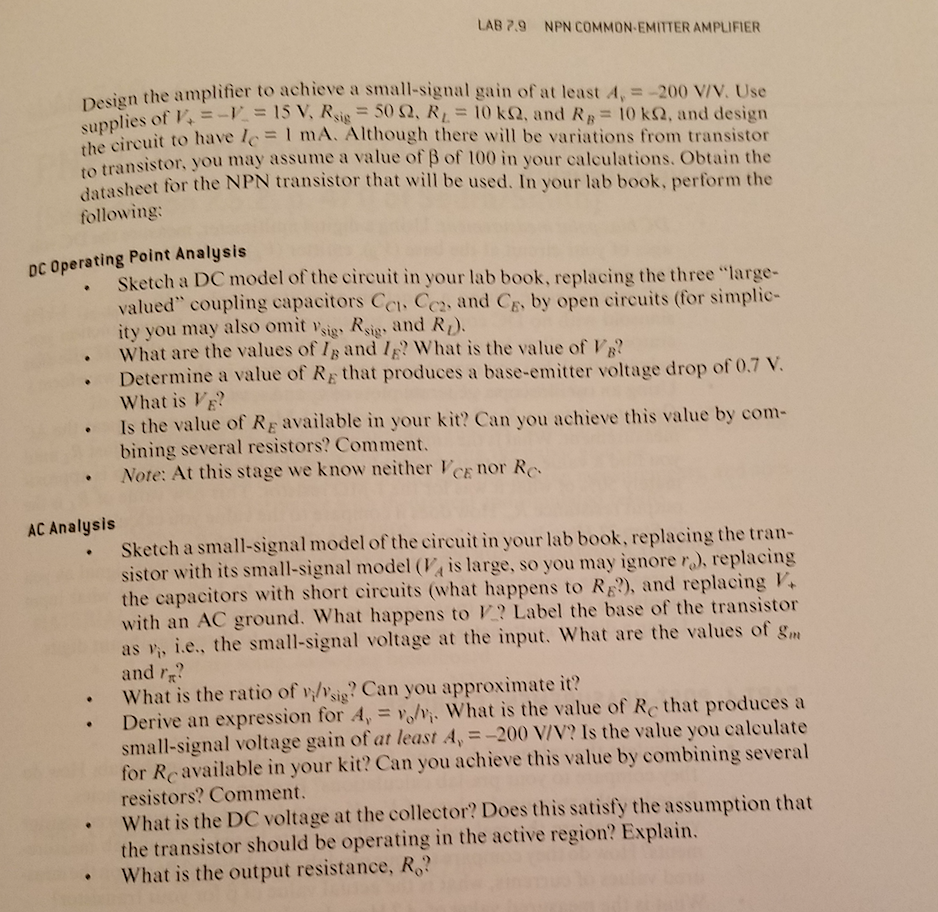 Solved PART DESIGN AND SIMULATION 1: Consider the circuit | Chegg.com