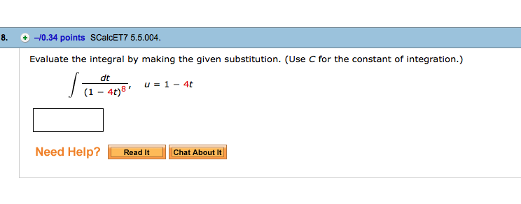 Solved Evaluate the integral by making the given | Chegg.com