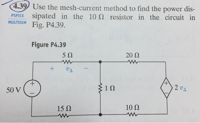 Solved Use the mesh-current method to find the power | Chegg.com