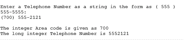 Solved 2 Tokenizing Telephone Numbers Write A Program