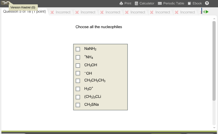 Solved Choose all the nucleophiles | Chegg.com