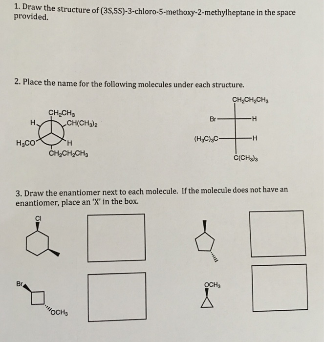 Solved Draw the structure of (3S, | Chegg.com