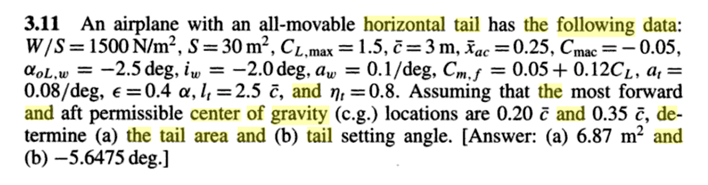 an airplane with an all movable horizontal tail | Chegg.com