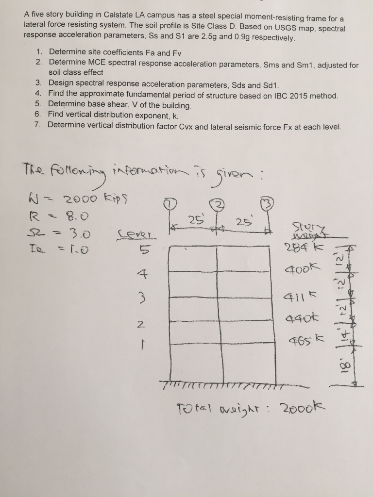 Solved A five story building in Calstate LA campus has a | Chegg.com