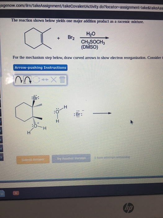 Solved The reaction shown below yields one major addition | Chegg.com