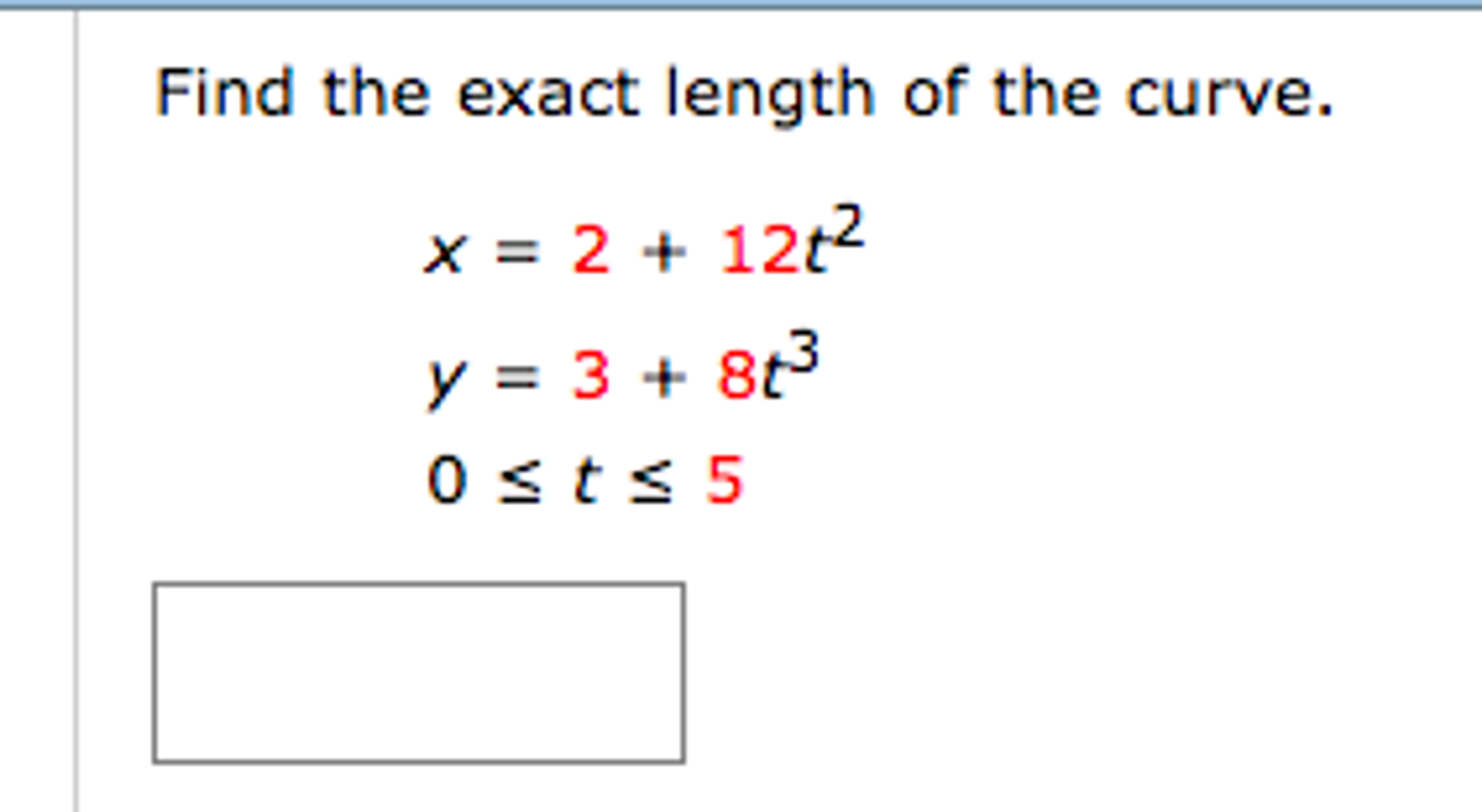 Solved Find the exact length of the curve. x 2 12 0 st s 5 | Chegg.com
