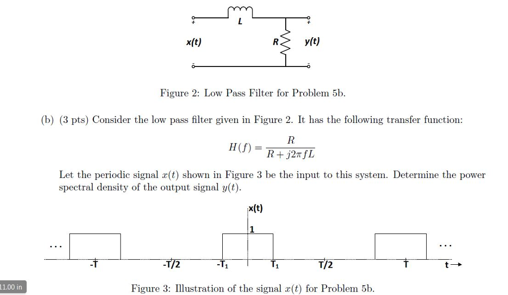 Solved Consider the low pass filter given in Figure 2. It | Chegg.com