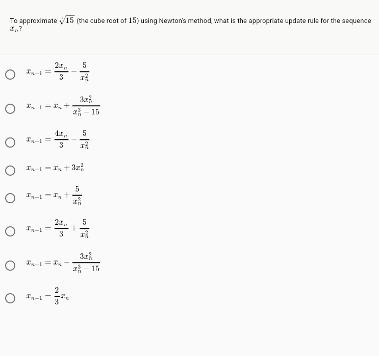 Solved To approximate 3^squareroot 15(the cube root of 15) | Chegg.com