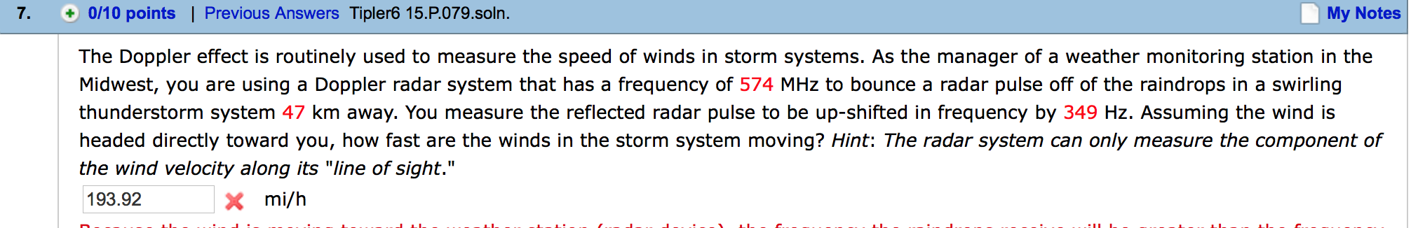 Solved The Doppler effect is routinely used to measure the | Chegg.com