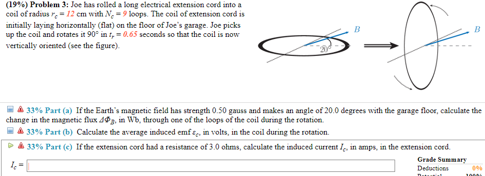 Solved: (19%) Problem 3: Joe Has Rolled A Long Electrical ... | Chegg.com
