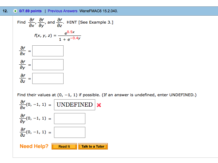 Solved Find partial differential f/partial differential x, | Chegg.com