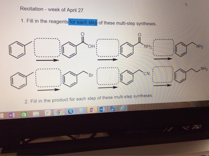 Solved Fill in the reagents for each of these multi-step | Chegg.com