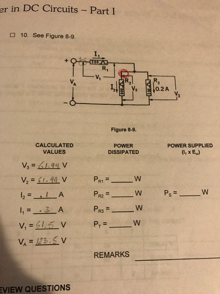 Solved er in DC Circuits - Part I 10. see Figure 8-9. Vi | Chegg.com