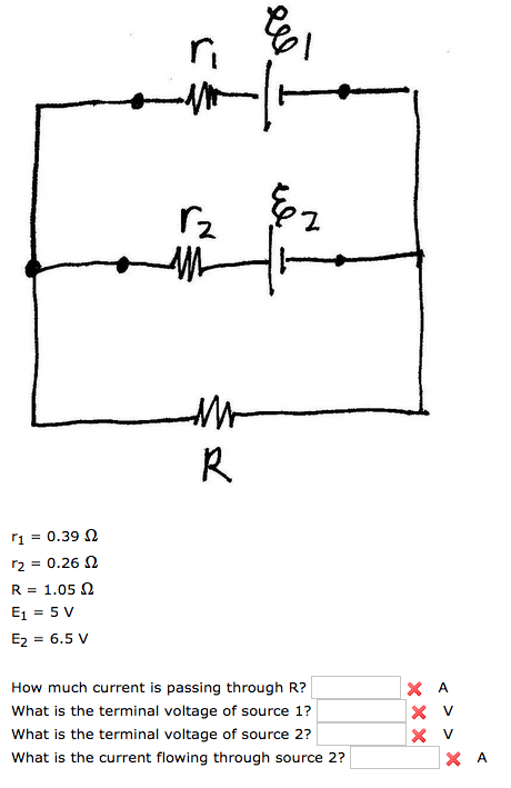Solved How much current is passing through R? What is the | Chegg.com