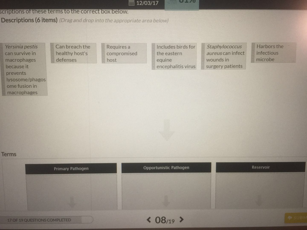 Solved Primary pathogen, opportunistic pathogen, and | Chegg.com