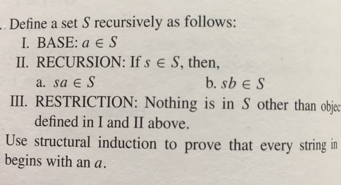 Solved Define a set S recursively as follows: H10 I. BASE: 0 | Chegg.com