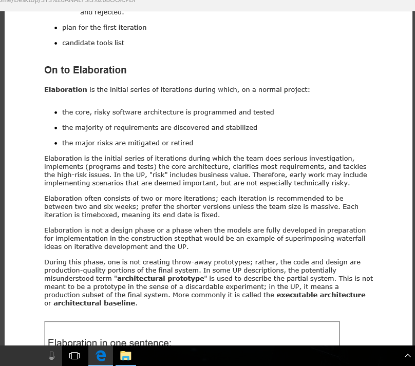 8.2. Process: Inception and Elaboration In UP terms | Chegg.com