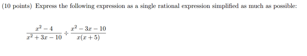Solved Express the following expression as a single rational | Chegg.com
