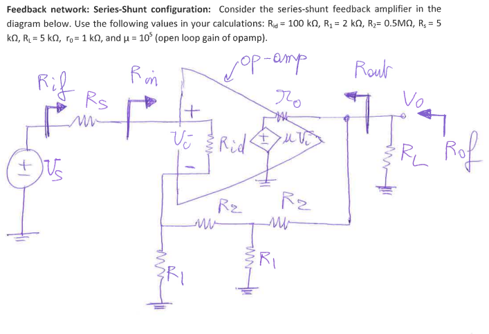 Solved Calculate the input resistance Rif and output | Chegg.com