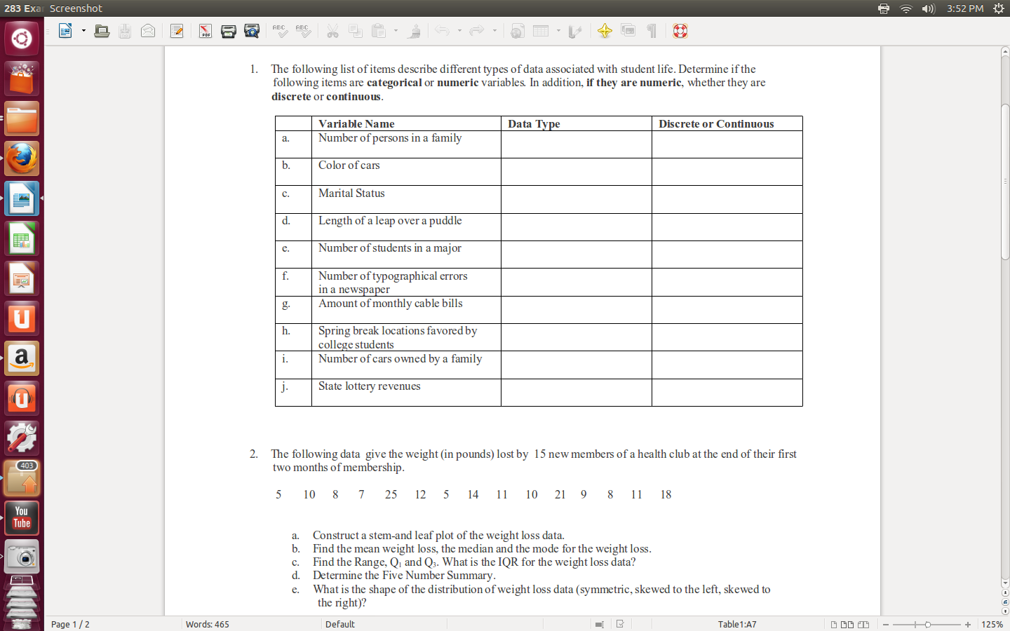 Statistics And Probability Archive | June 10, 2014 | Chegg.com
