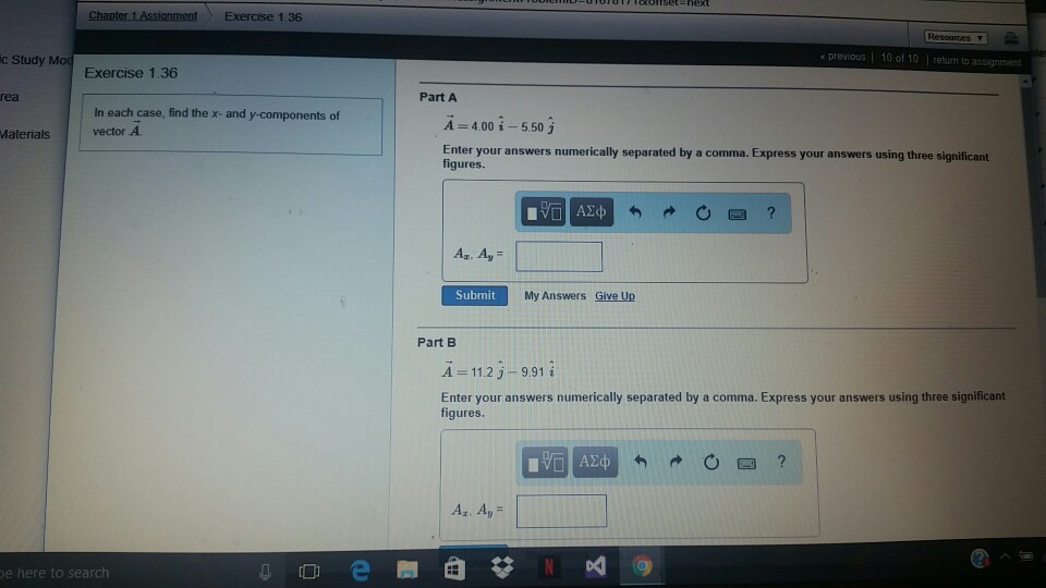 Solved In each case, find the x- and y- components of vector | Chegg.com