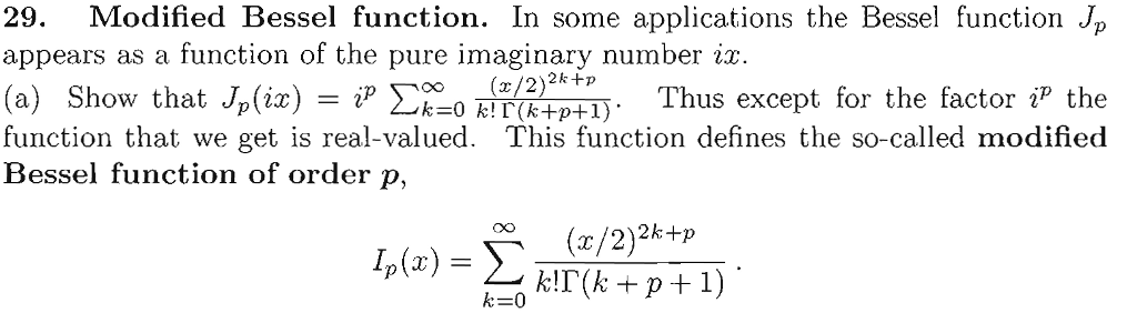 30. Modified Bessel functions of the second kind (a) | Chegg.com