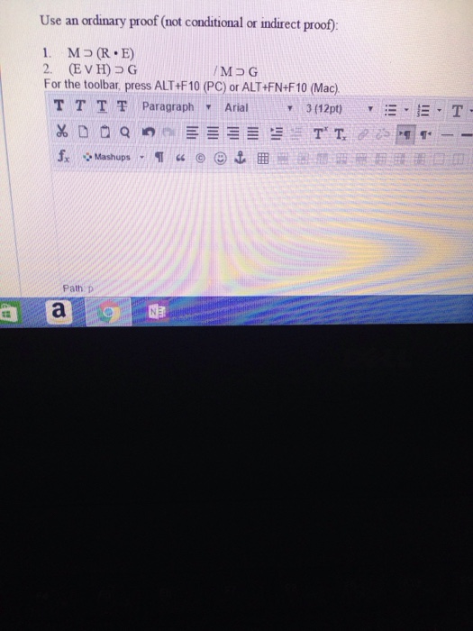 Solved Use an ordinary proof(not conditional or indirect | Chegg.com