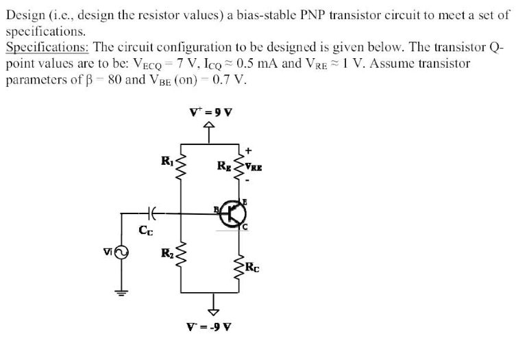 Solved Design (i.e., design the resistor values) a | Chegg.com