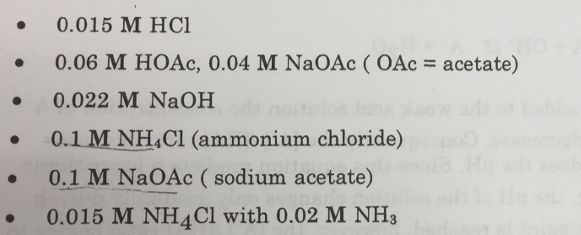 Solved Calculate the expected pH for each of these solutions | Chegg.com