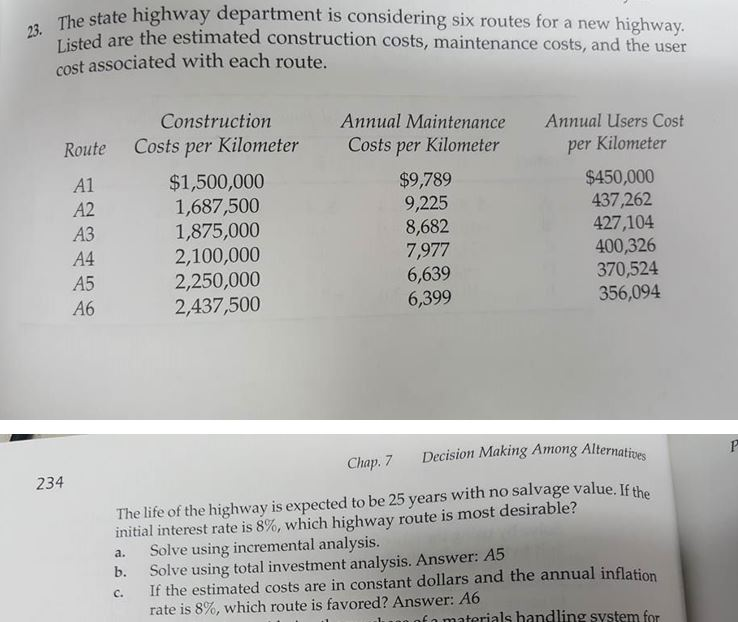 Solved Please show all steps. The state highway department | Chegg.com