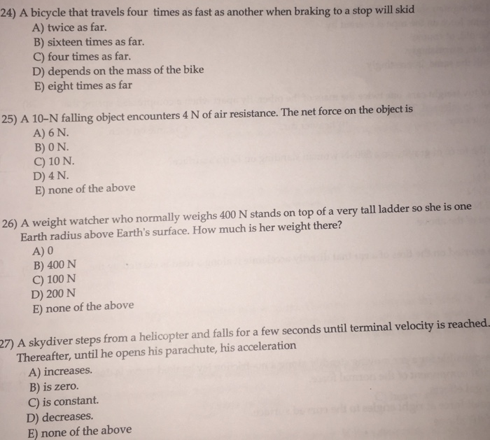 Solved A bicycle that travels four times as fast as another | Chegg.com