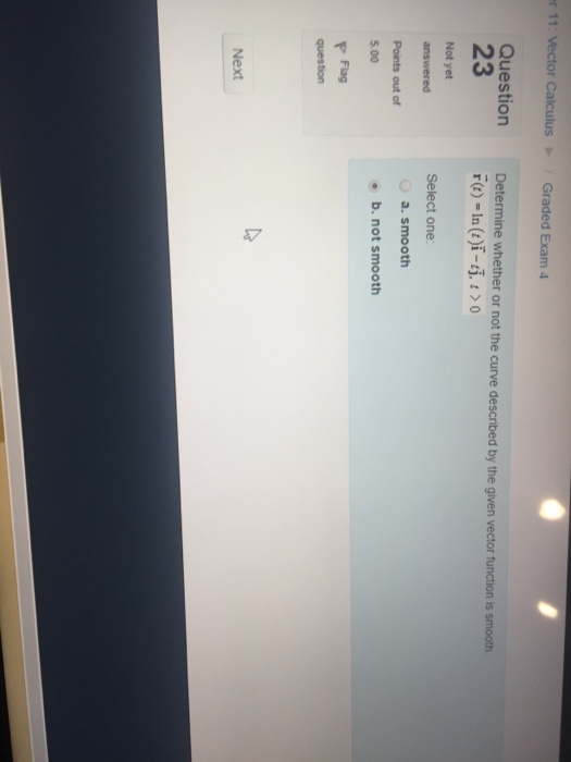 Solved Determine whether or not the curve described by the | Chegg.com