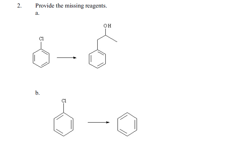 Solved Provide the missing reagents. | Chegg.com