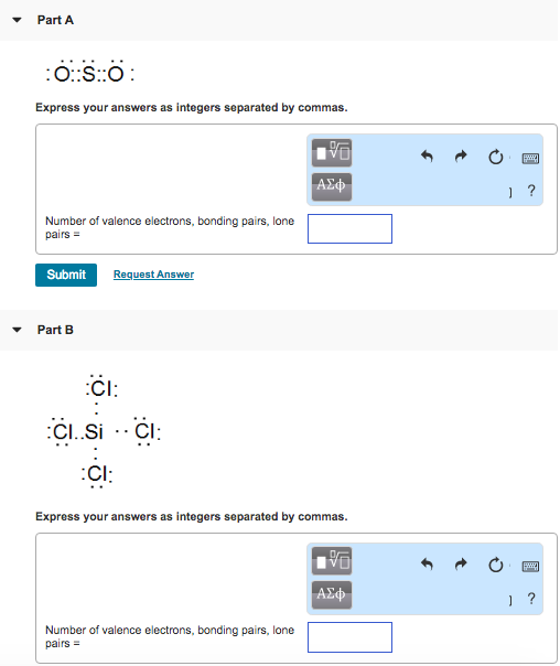 Solved Part A O:S::O Express your answers as integers | Chegg.com