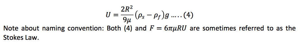 In deriving Stokes' law we assumed that gravity did | Chegg.com