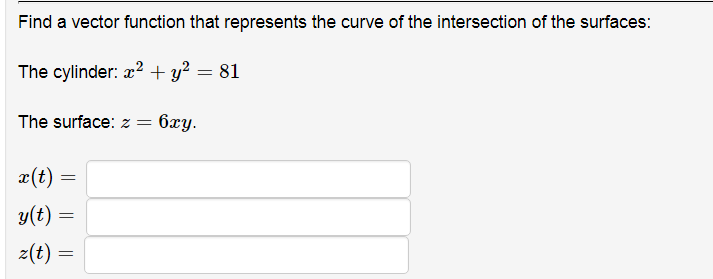 Solved Find a vector function that represents the curve of | Chegg.com