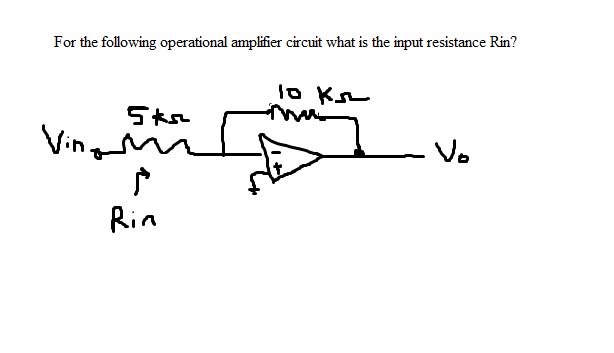 Solved For the following operational amplifier circuit what | Chegg.com