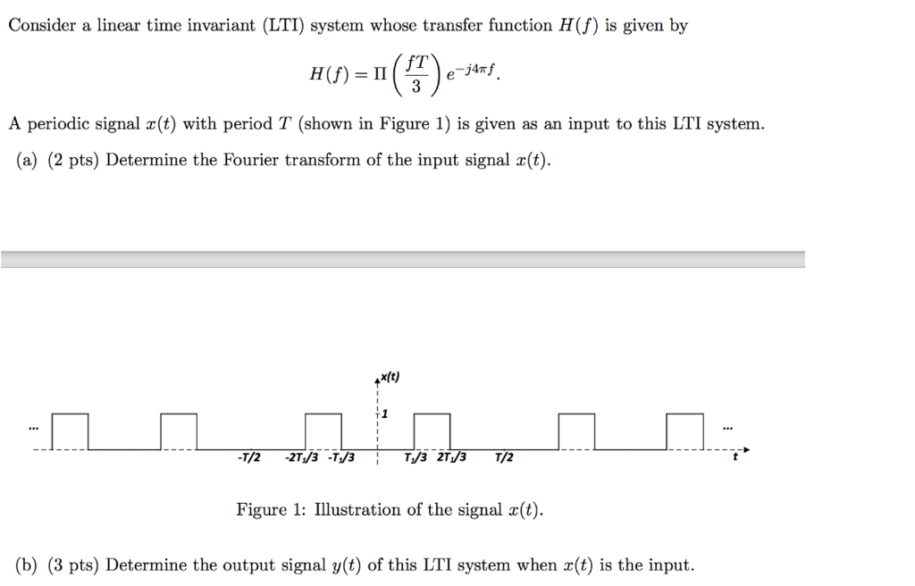 Solved Consider a linear time invariant (LTI) system whose | Chegg.com