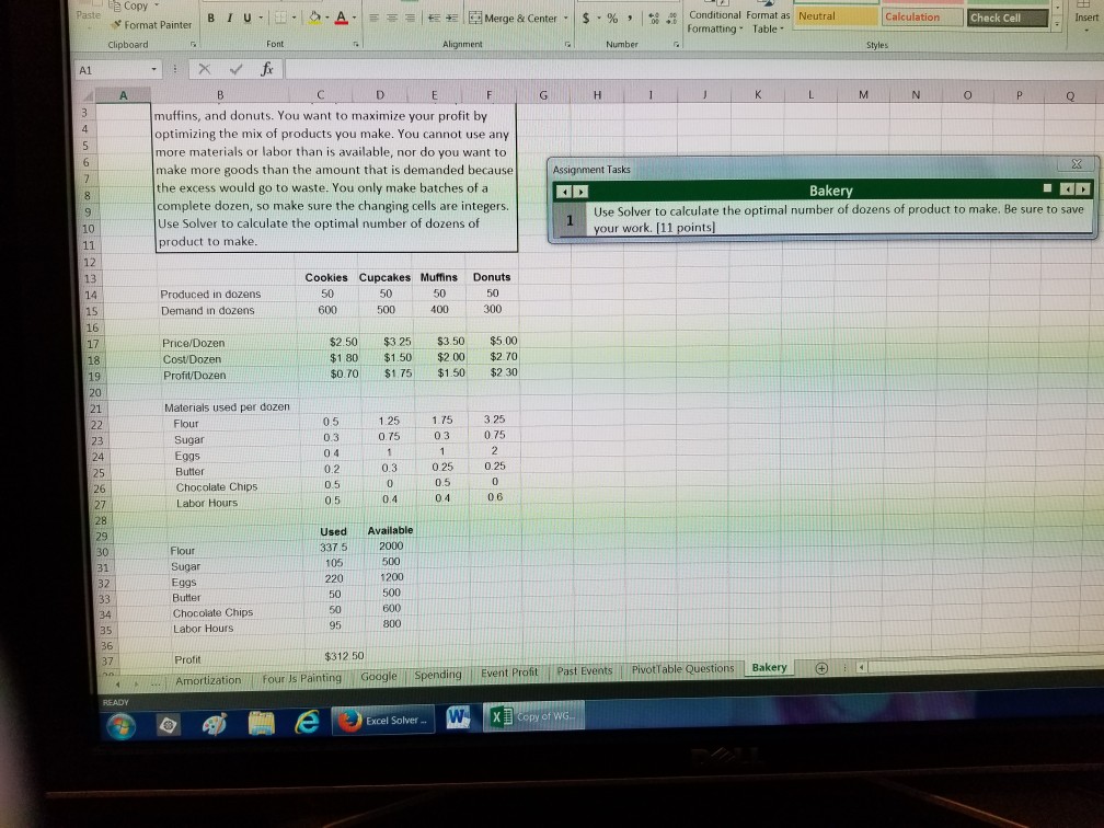 Copy of WGUPracticeExam-07 -Excel FILE HOME INSERT P | Chegg.com