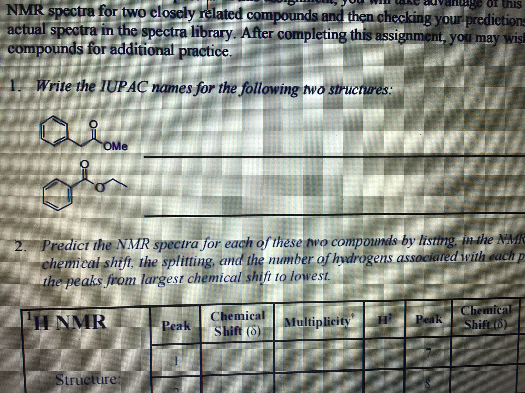 Solved Write the IUPAC names for the following two | Chegg.com