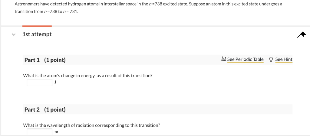 Solved Astronomers Have Detected Hydrogen Atoms In