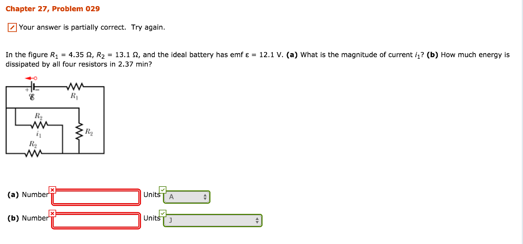 Solved Chapter 27, Problem 029 Your answer is partially | Chegg.com