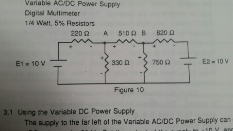 Solved Variable AC/DC Power Supply Digital Multimeter 1/4 | Chegg.com