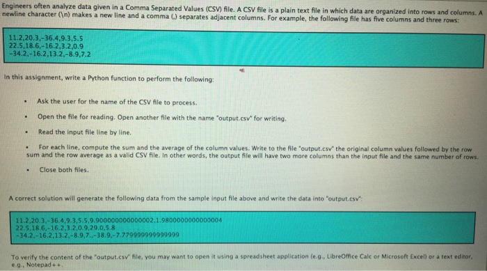 Solved Engineers often analyze data given in a Comma | Chegg.com