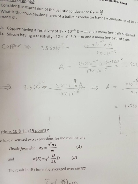 Solved Consider the expression of the Ballistic conductance | Chegg.com